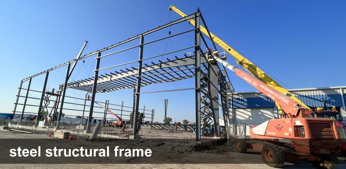 High Tolerance Steel Truss Prefab Construction for Commercial Office ...