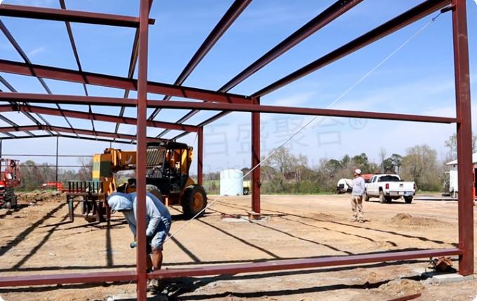 High Tolerance Steel Truss Prefab Construction for Commercial Office ...