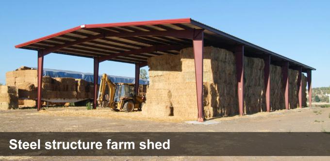C.Z Shape Steel Channel Purlin Metal Farm Sheds Steel Hay Storage Buildings