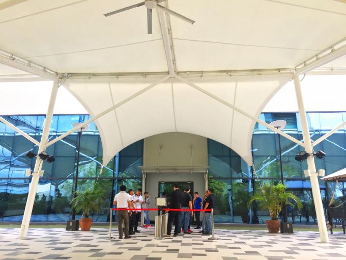 PTFE Architectural Fabric Tent Shade Shed Tensile Membrane Structure ...