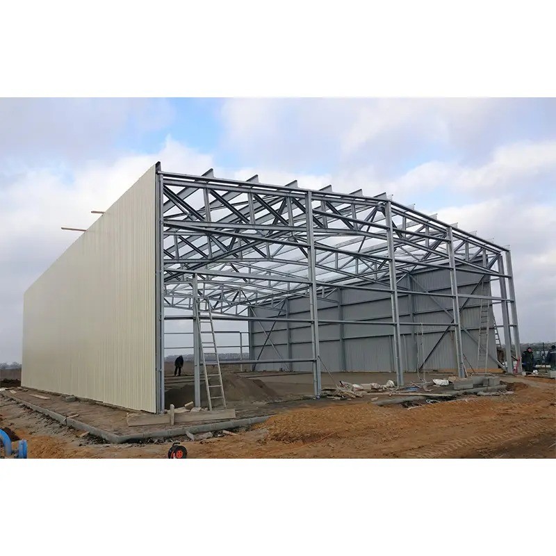 Prefab Steel Structure Warehouse Workshop Building Construction with 3D ...