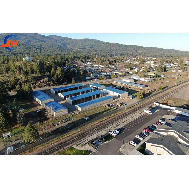 Solid H-shape Steel Beam Pre-Engineered Metal Building for Workshop ...