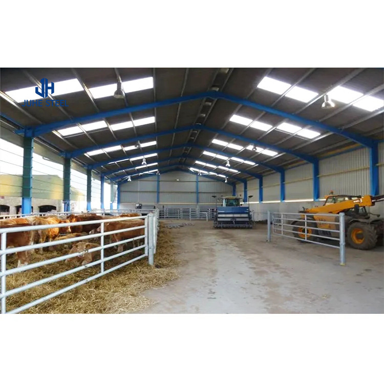 Prefabricated Cow/Cattle/Goat/Sheep Shed House with Main frame Solid H ...