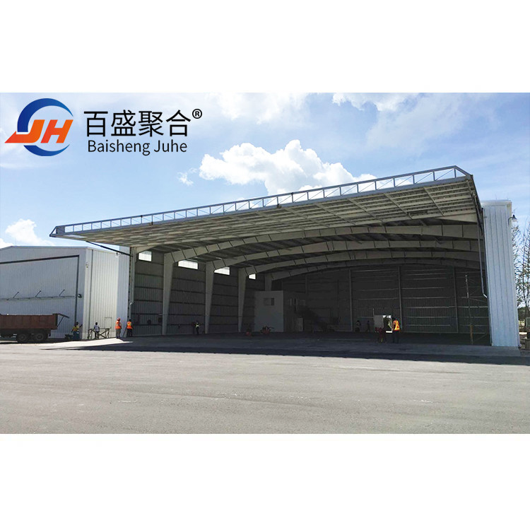 Prefabricated Steel Structure Airport Hangar with High Wind Load ...