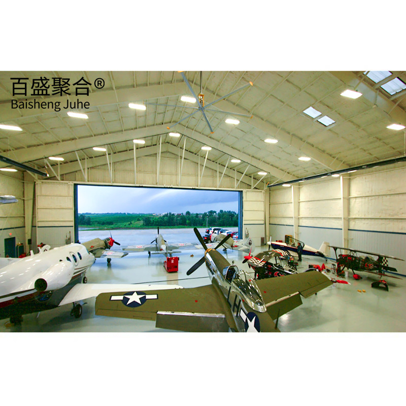 Painted Steel Structure Aircraft Hangar Roof with Solid H-shape Steel ...