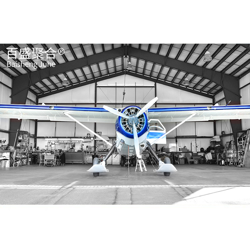 Painted Steel Structure Aircraft Hangar Roof with Solid H-shape Steel ...