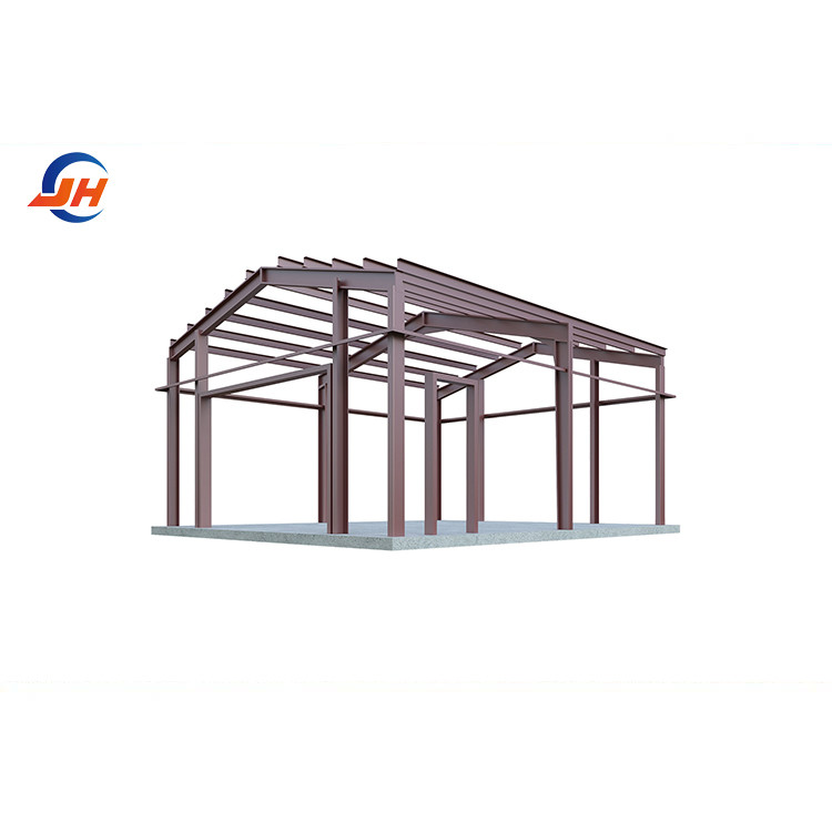 Main Structure Section Coulmn Steel Frame Workshop for Green Color ...